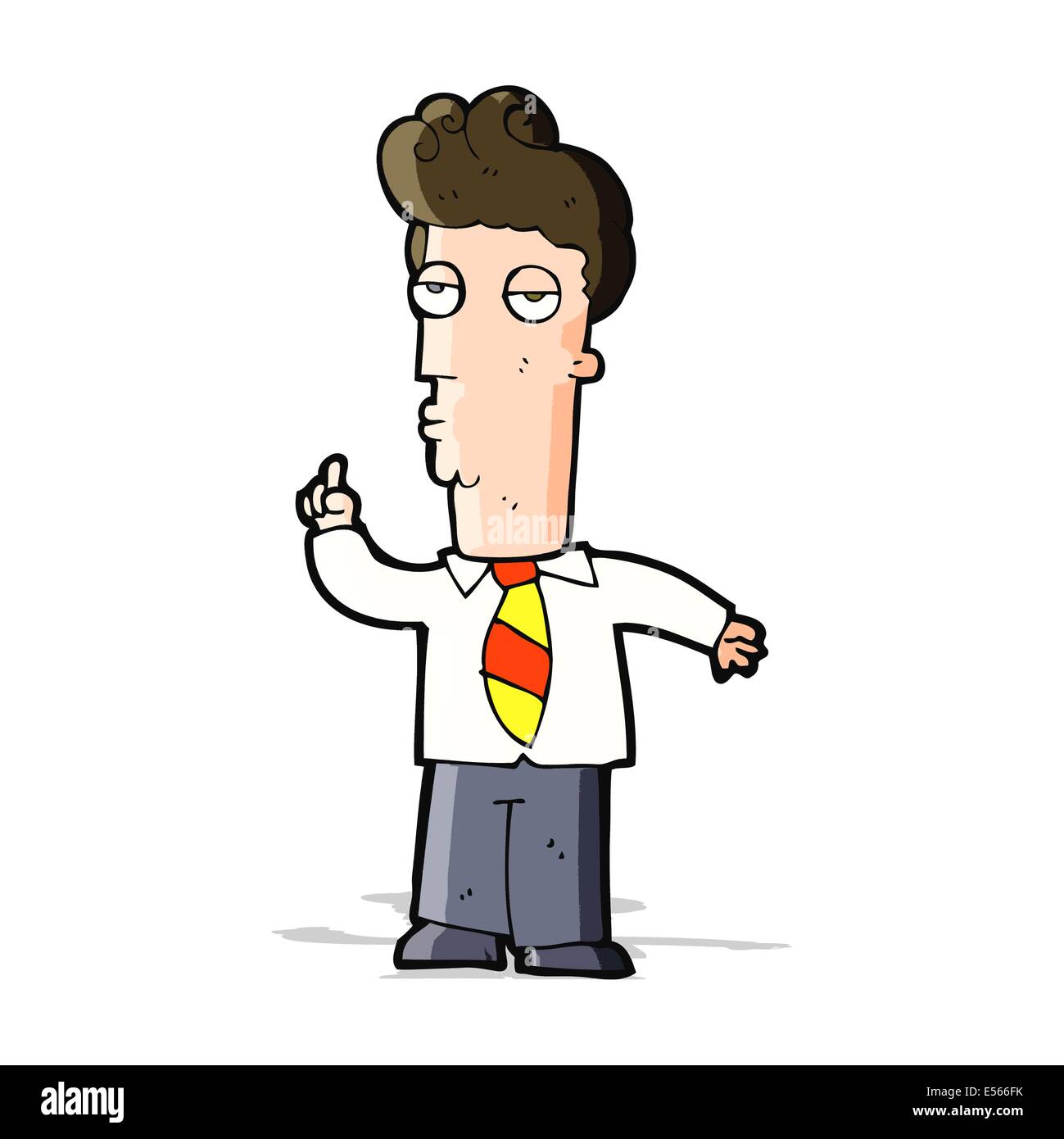 cartoon bored man asking question Stock Vector Image & Art - Alamy