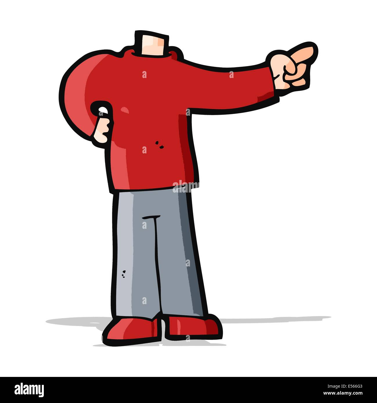cartoon pointing body (mix and match cartoons or add own photos Stock ...