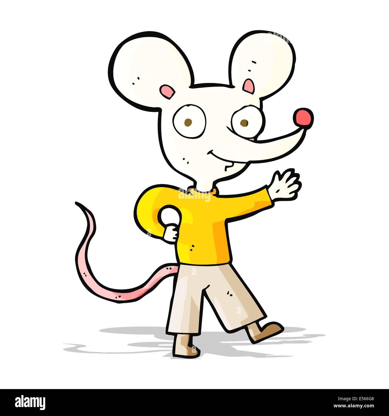 Cartoon waving mouse hi-res stock photography and images - Alamy