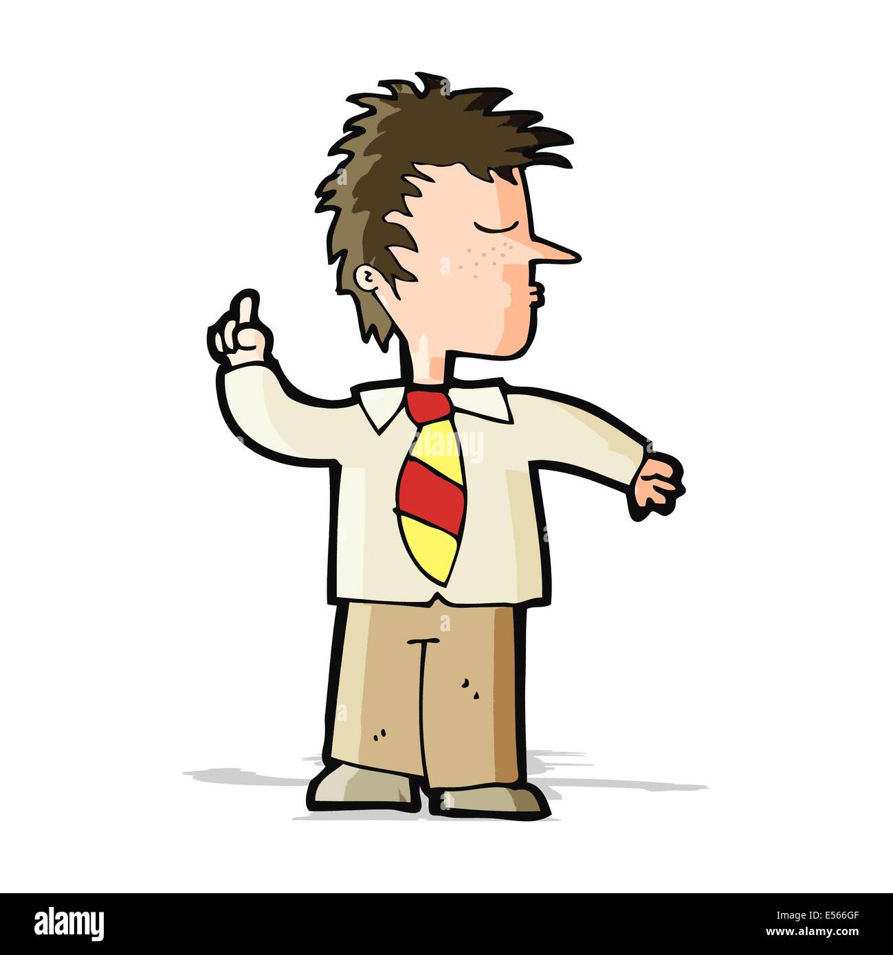 cartoon man making his point Stock Vector Image & Art - Alamy