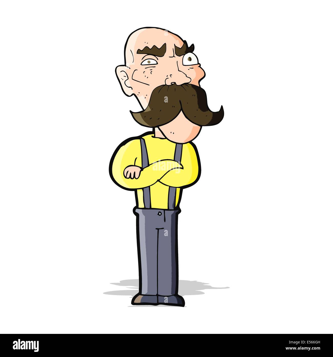 cartoon angry old man Stock Vector Image & Art - Alamy