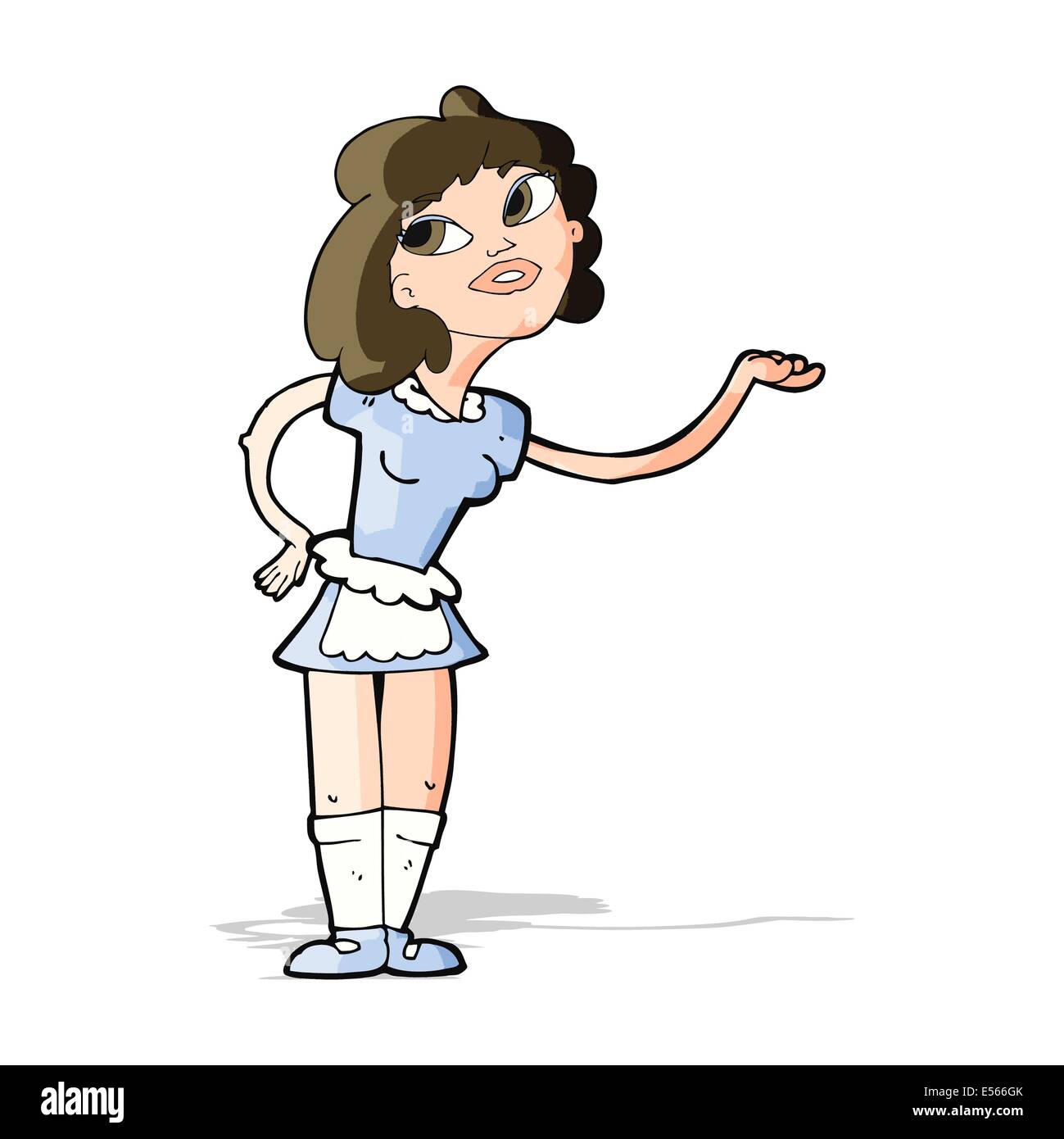 Serving maid Stock Vector Images - Alamy