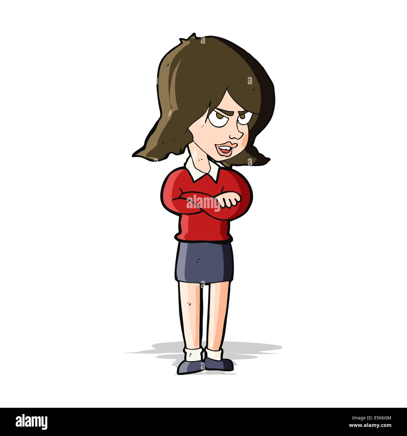 cartoon angry woman Stock Vector Image & Art - Alamy