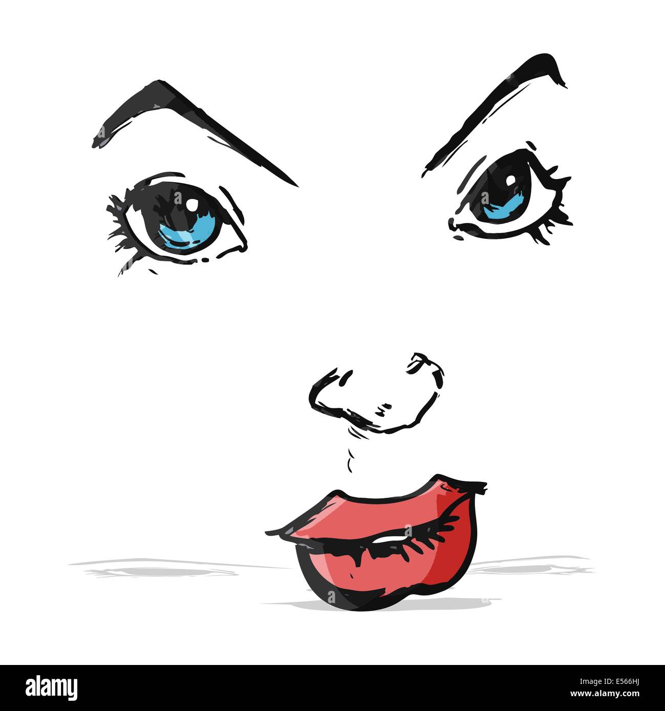 cartoon comic book face Stock Vector Image & Art - Alamy