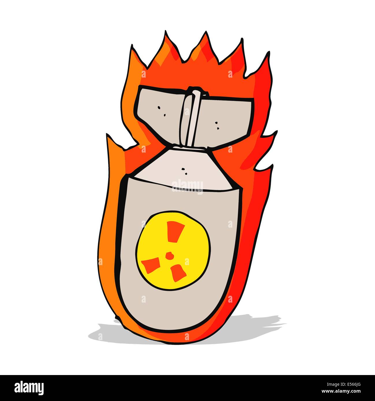 cartoon flaming bomb Stock Vector Image & Art - Alamy