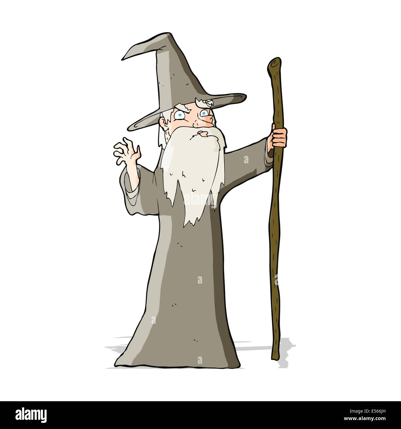 cartoon old wizard Stock Vector Image & Art - Alamy