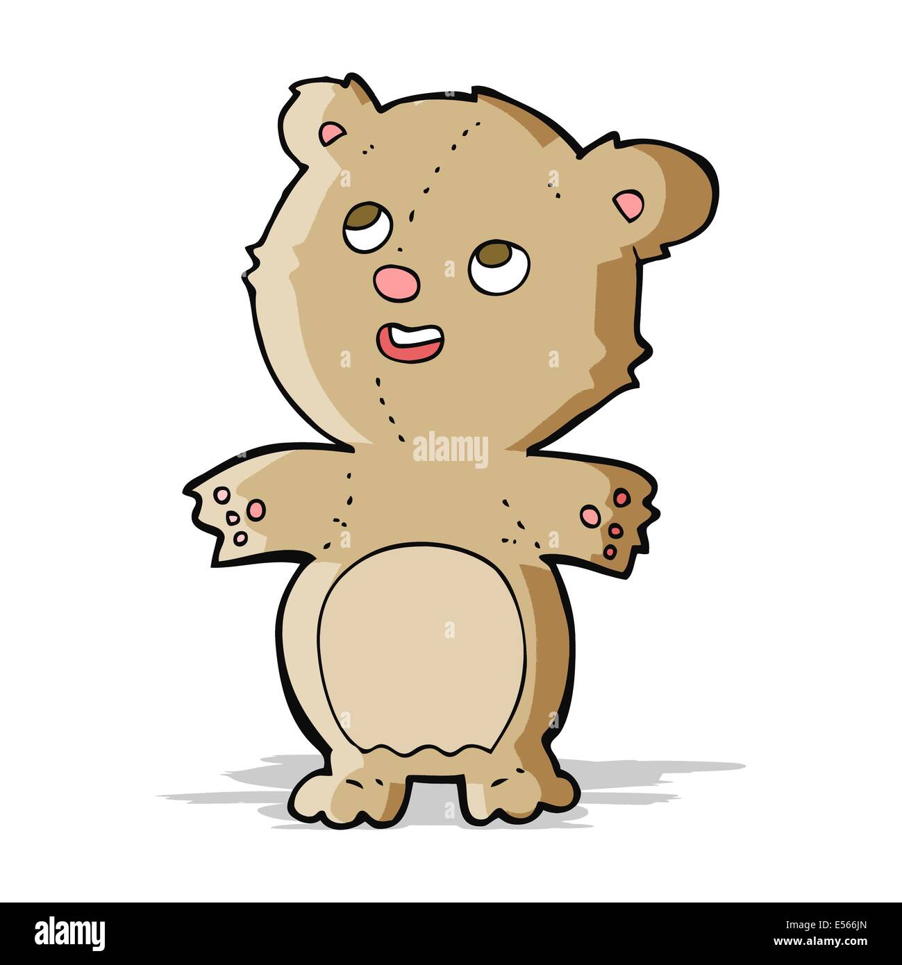 cartoon happy little teddy bear Stock Vector Image & Art - Alamy