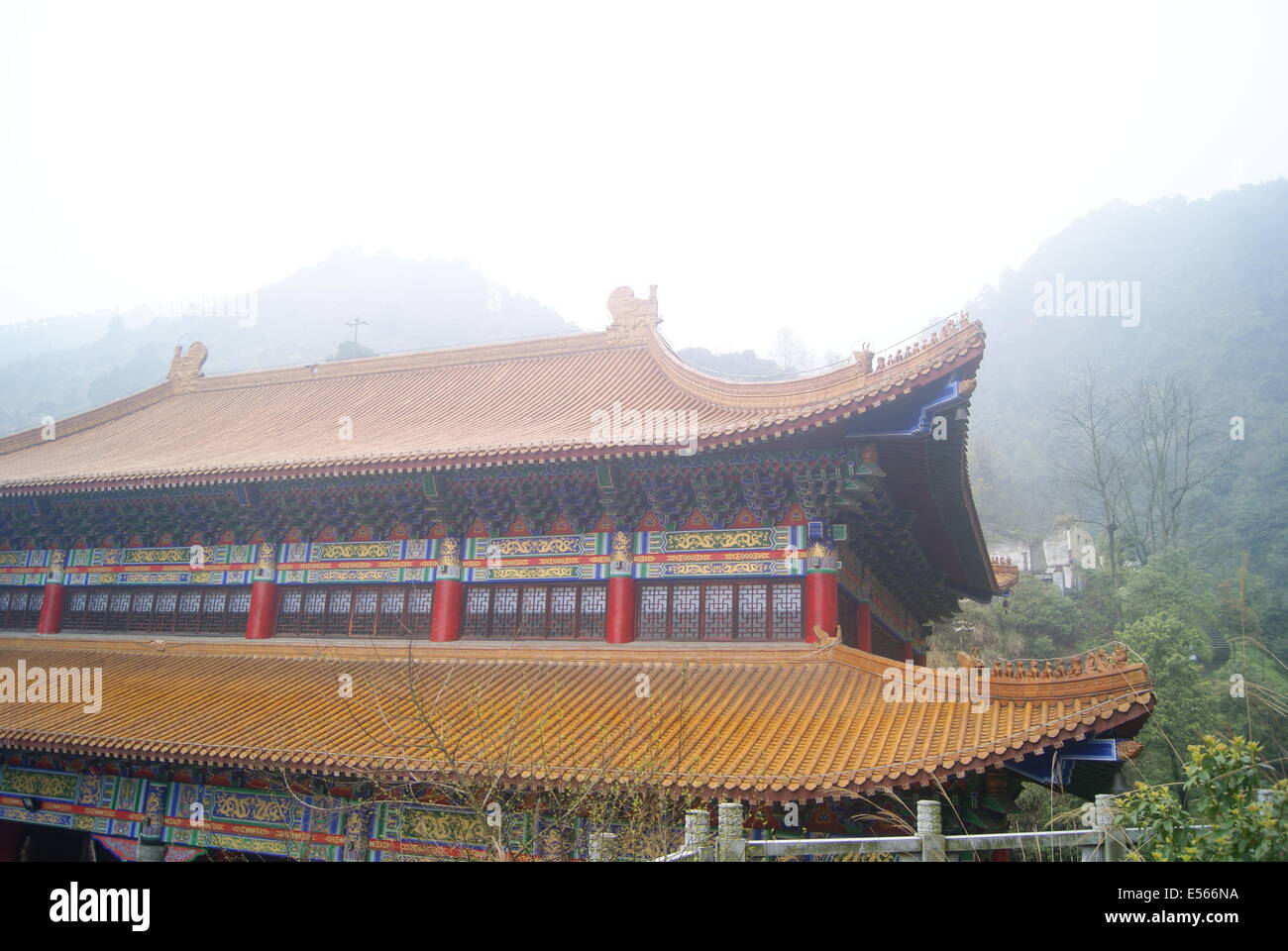 Chinese Temple Landscape Stock Photo - Alamy