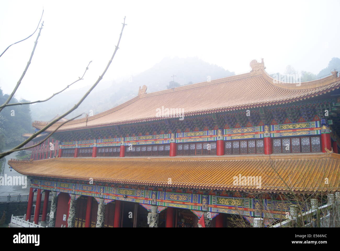 Chinese Temple Landscape Stock Photo - Alamy