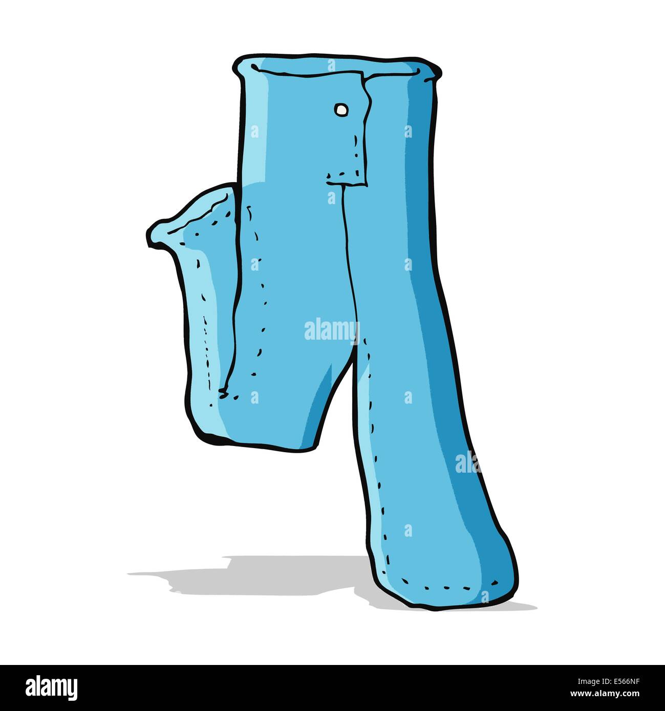 Cartoon pair jeans hi-res stock photography and images - Alamy