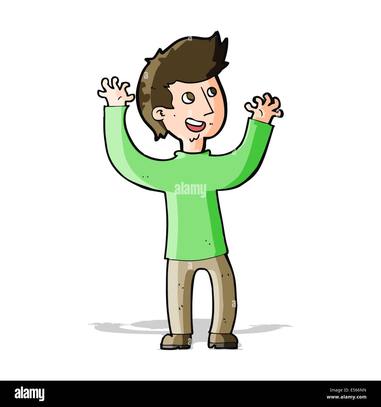 cartoon happy man Stock Vector Image & Art - Alamy