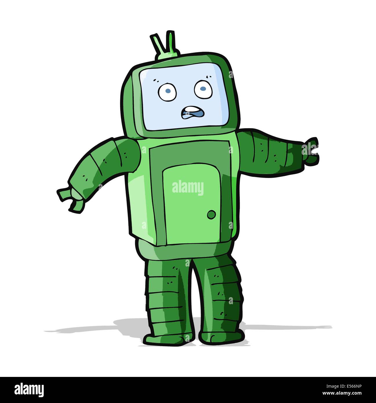 cartoon funny robot Stock Vector Image & Art - Alamy