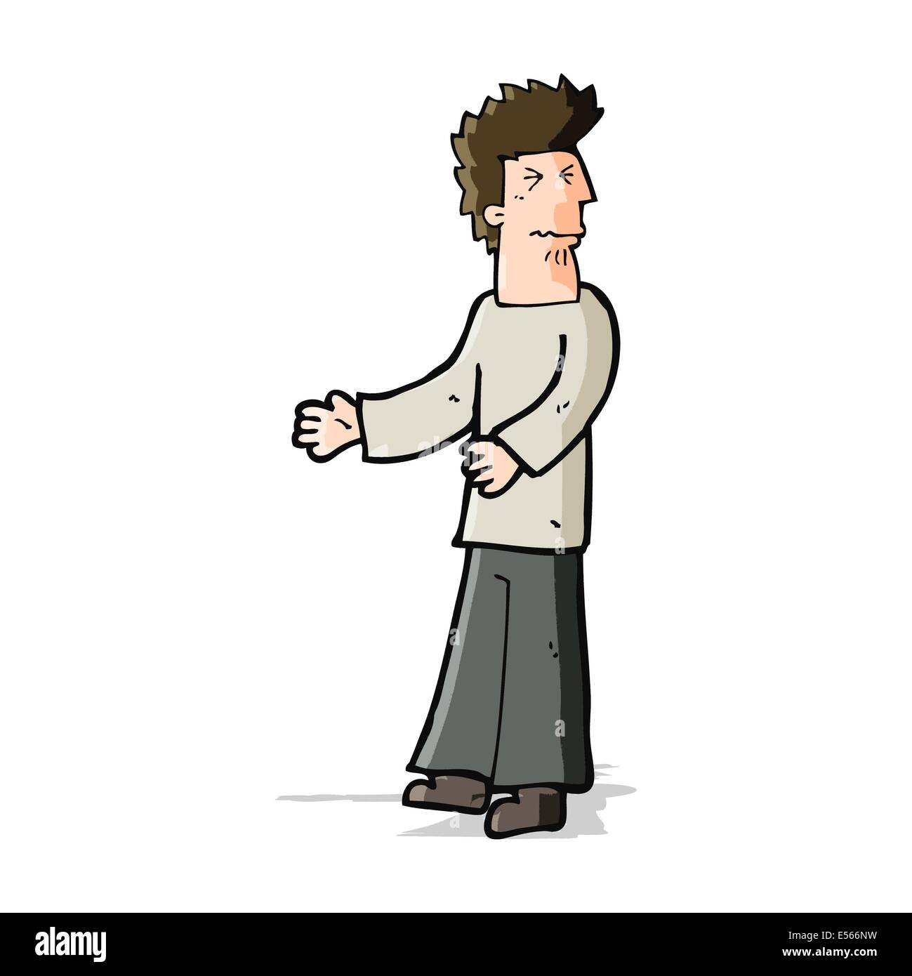 cartoon disgusted man Stock Vector Image & Art - Alamy