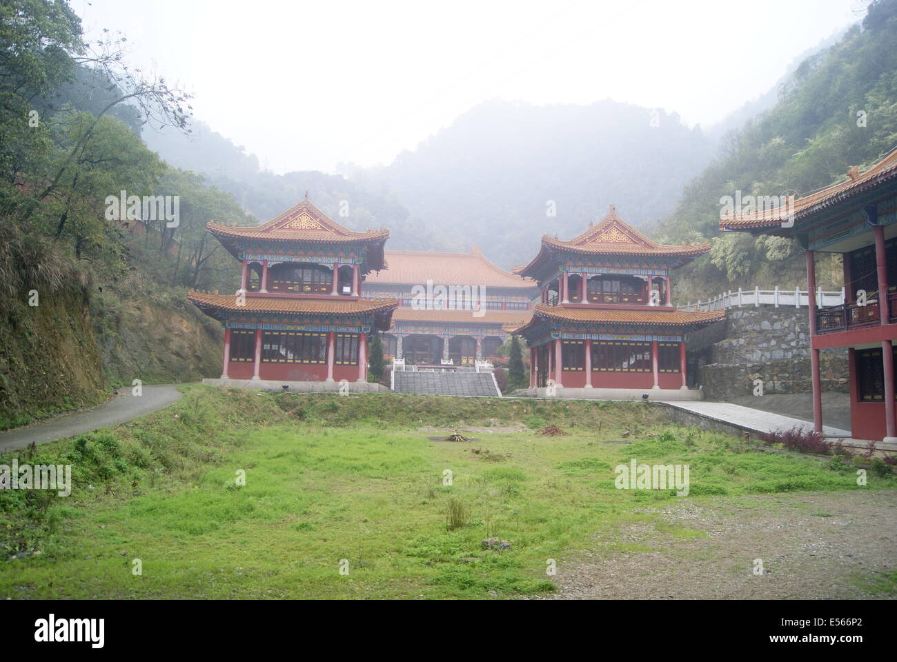 Chinese Temple Landscape Stock Photo - Alamy