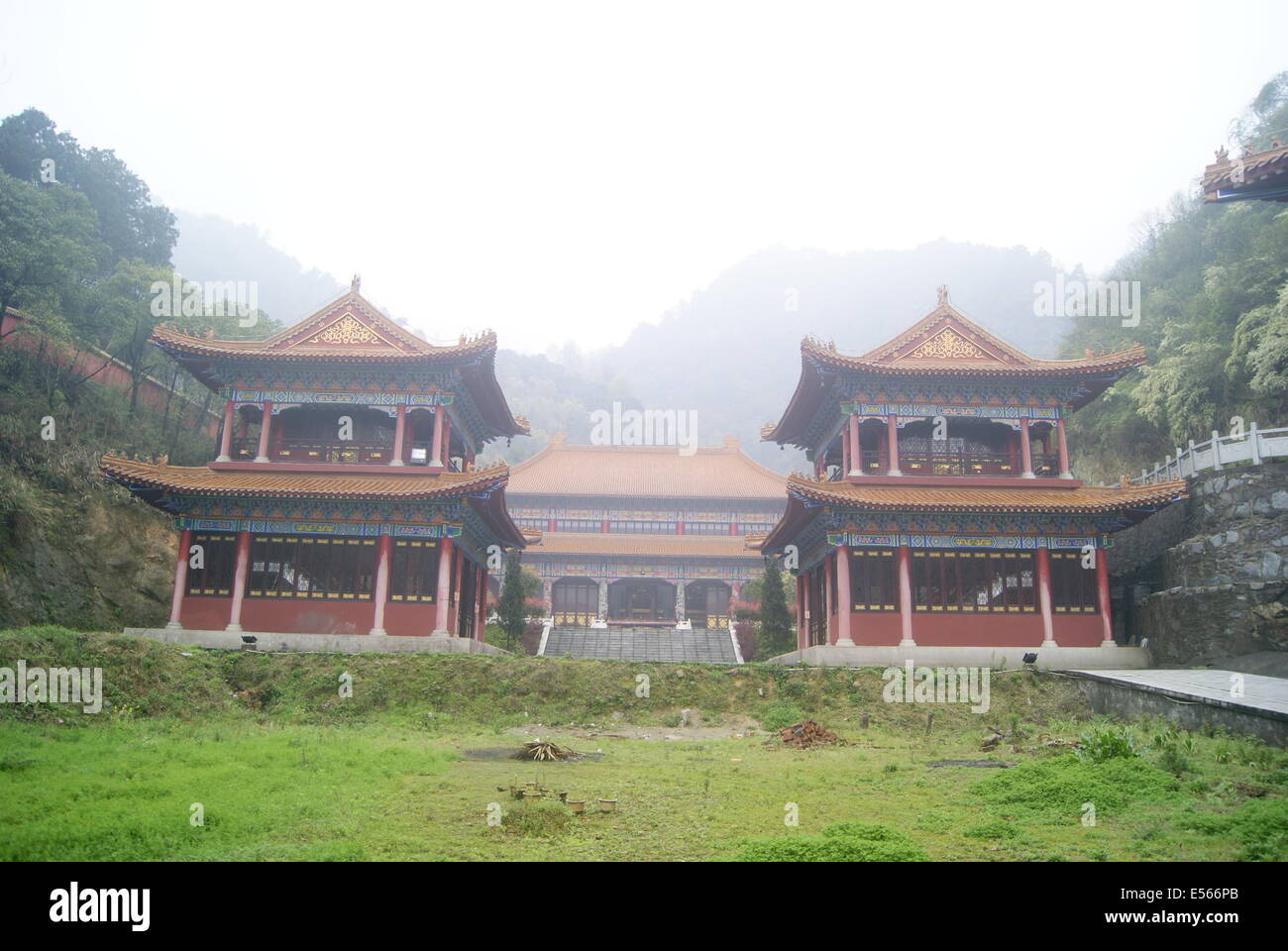 Chinese Temple Landscape Stock Photo - Alamy