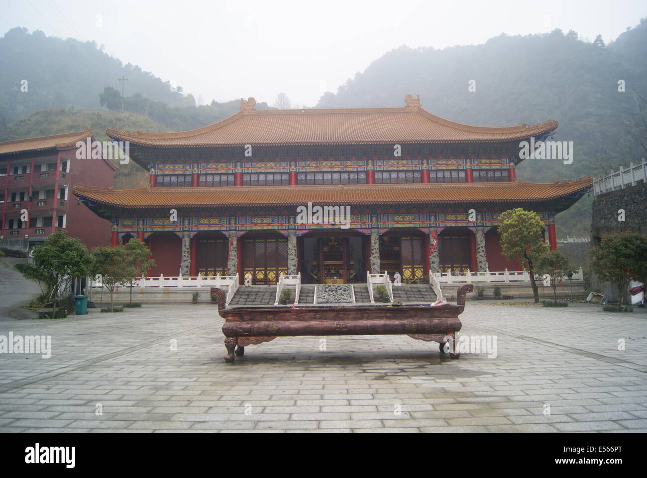 Chinese Temple Landscape Stock Photo - Alamy