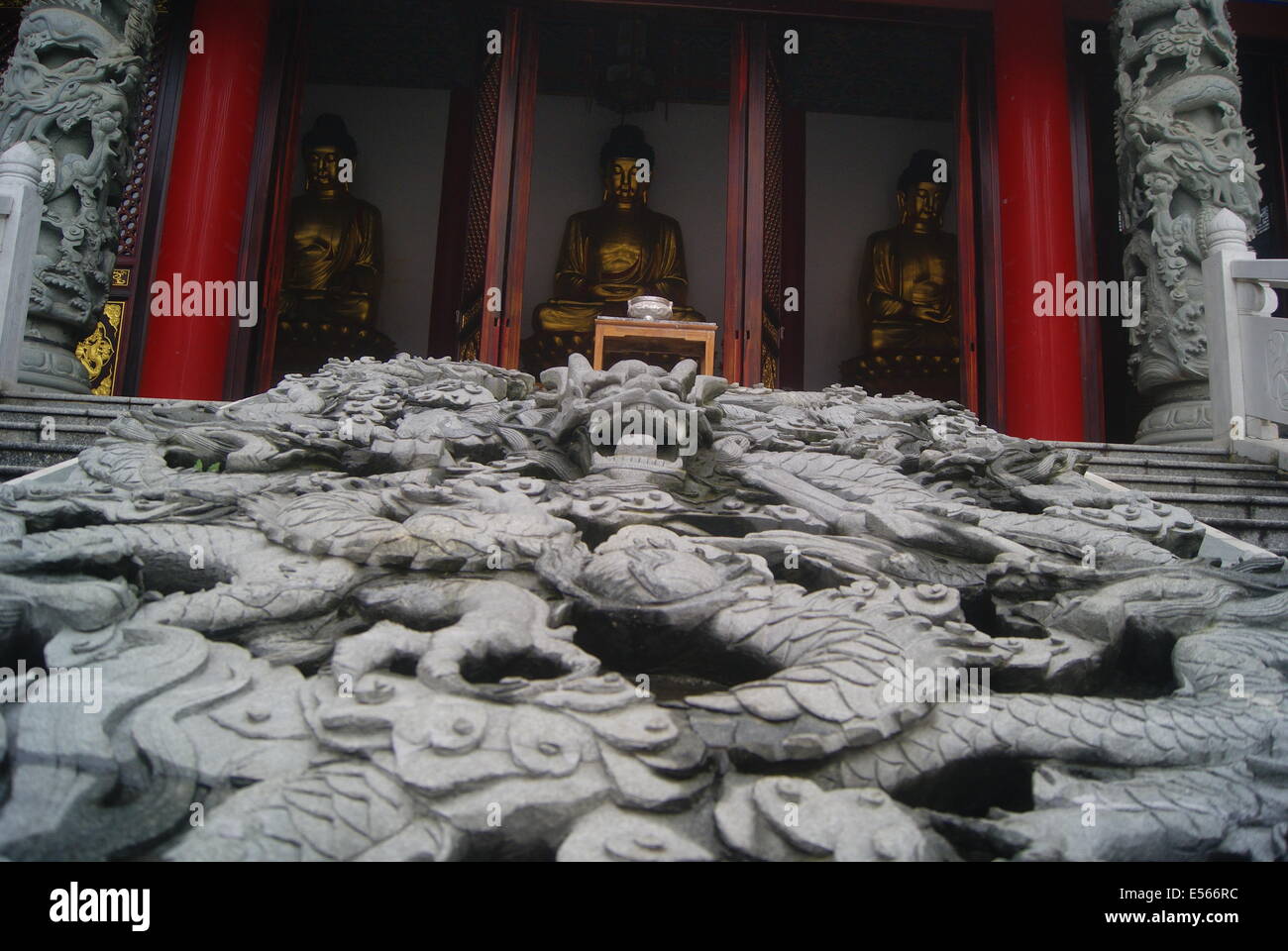 Chinese Temple Landscape Stock Photo - Alamy