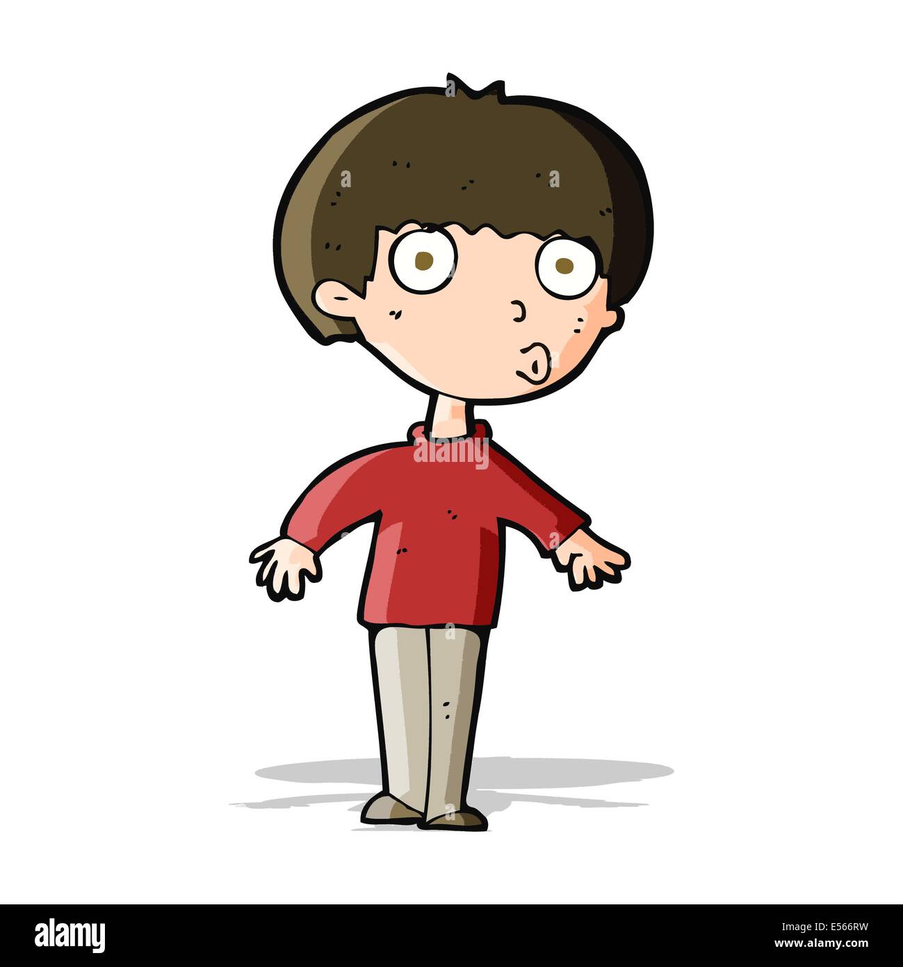 cartoon surprised boy Stock Vector Image & Art - Alamy