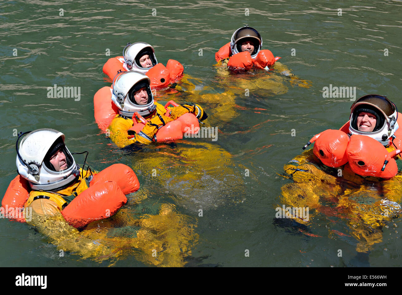 US Air Force U-2 spy plane pilots use floatation devices as part of ...
