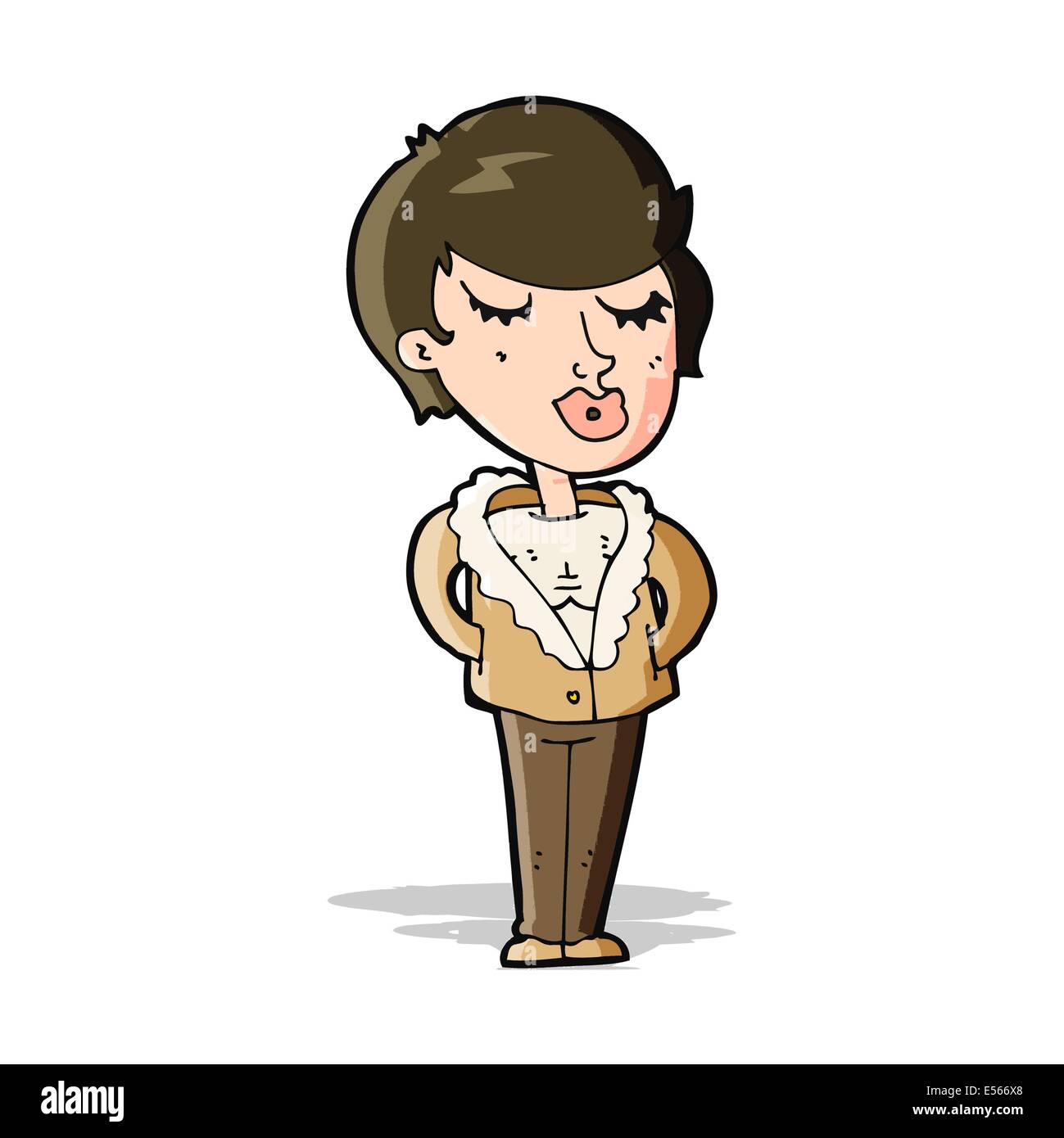 cartoon cool relaxed woman Stock Vector Image & Art - Alamy