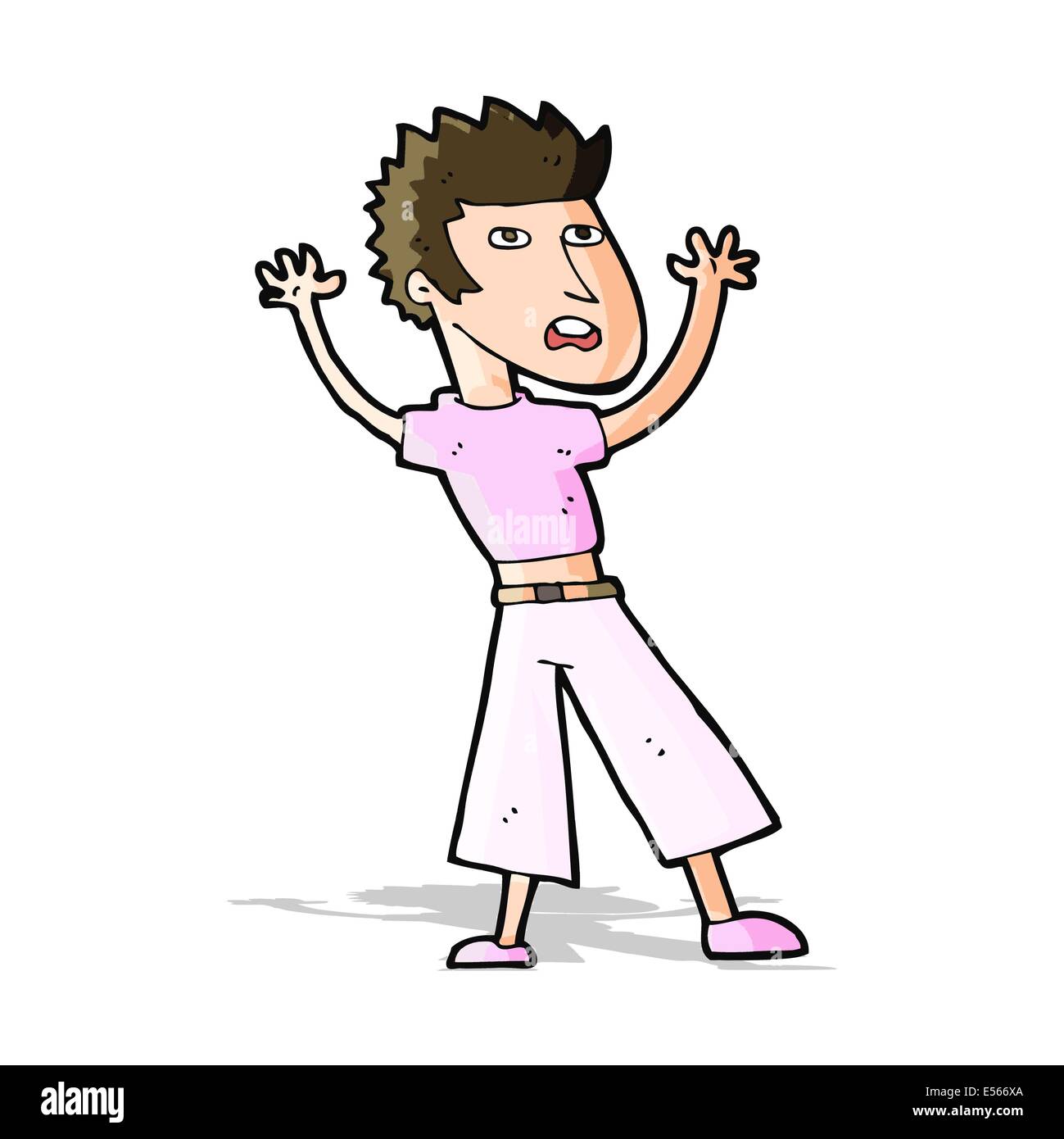 cartoon man panicking Stock Vector Image & Art - Alamy