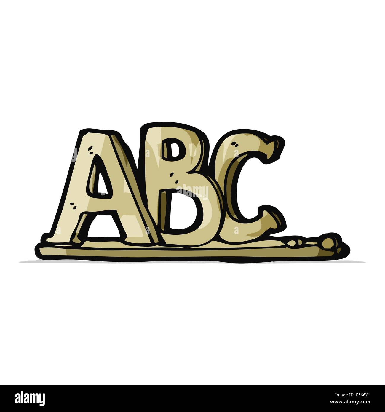 cartoon ABC letters Stock Vector Image & Art - Alamy