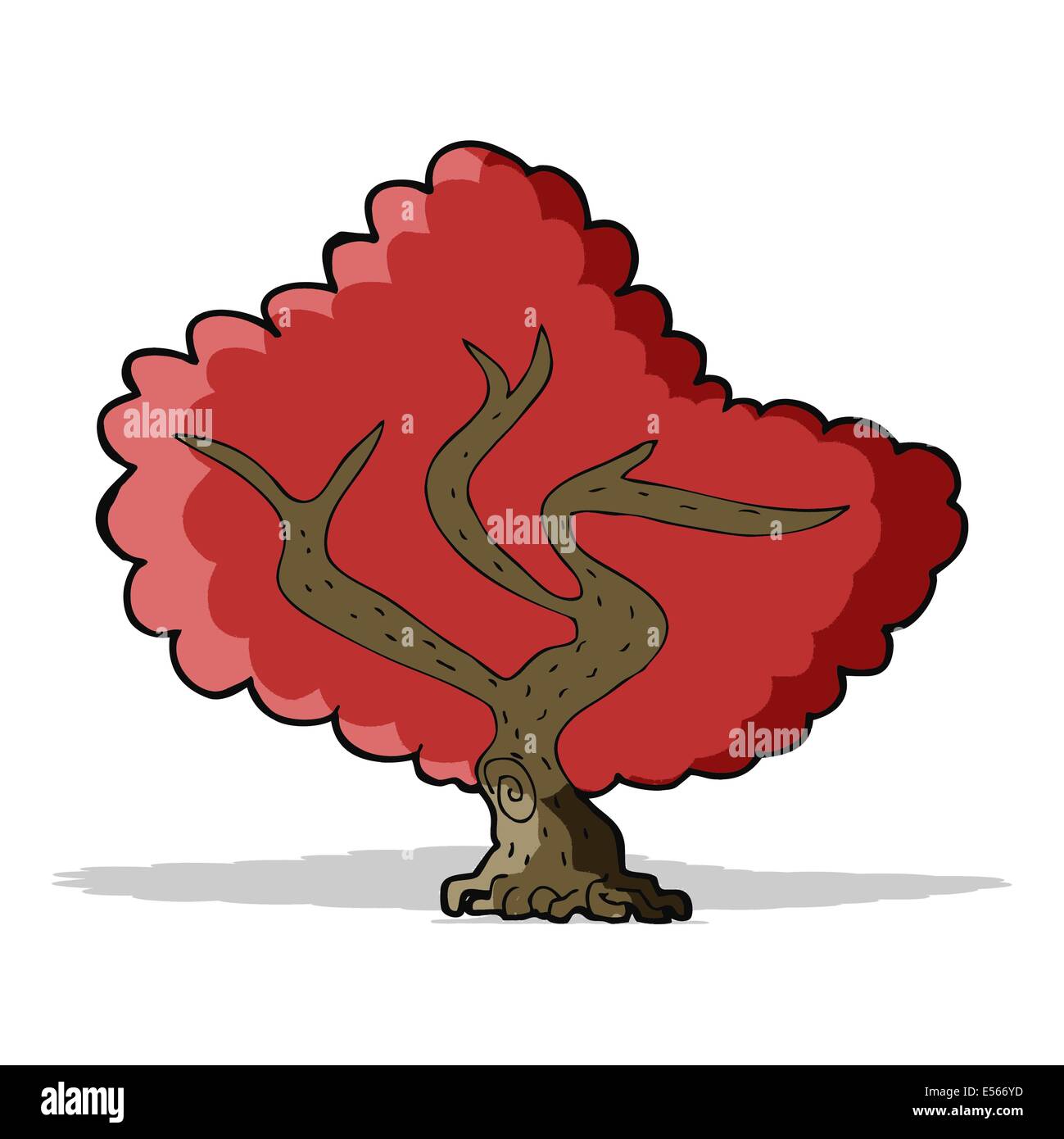 cartoon red tree Stock Vector Image & Art - Alamy