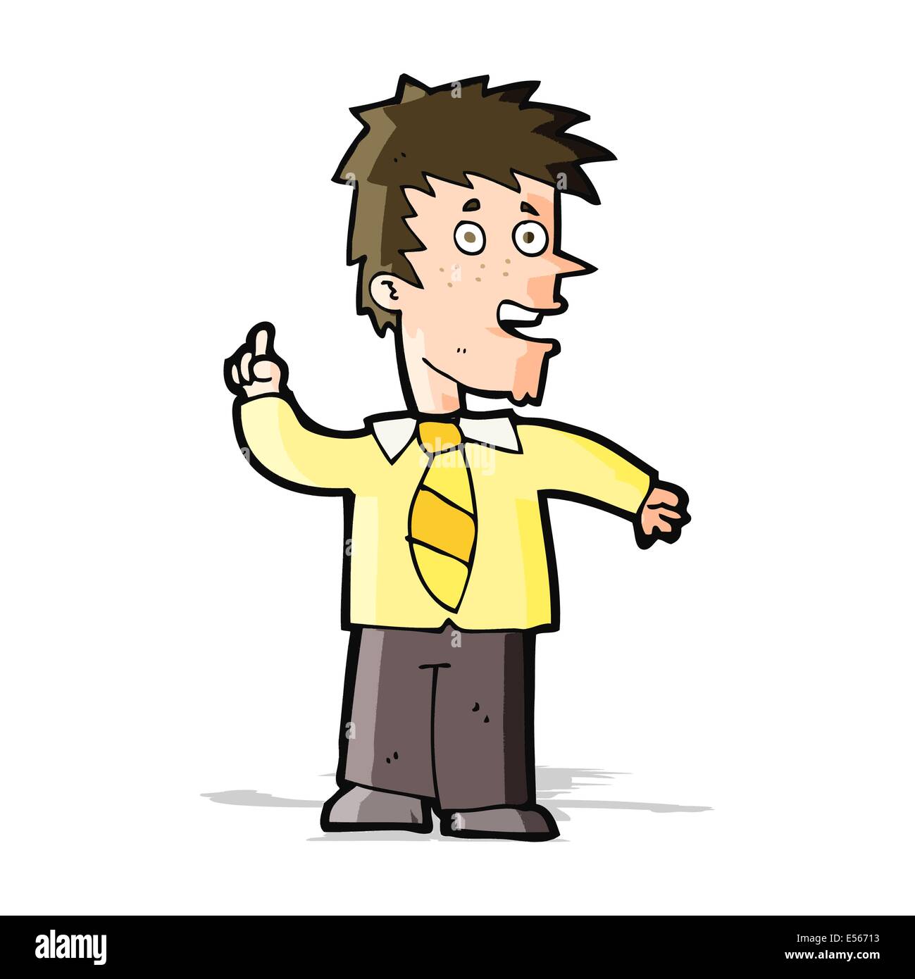 cartoon man with idea Stock Vector Image & Art - Alamy