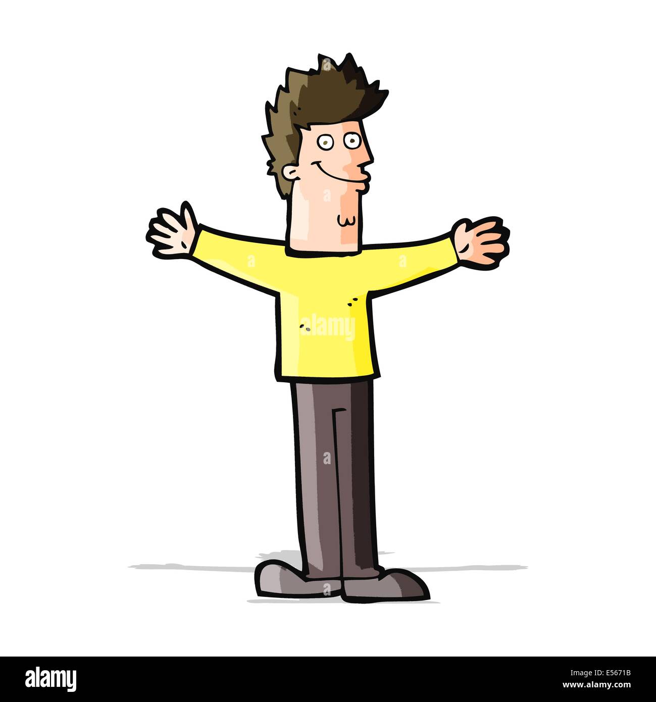 cartoon happy man Stock Vector Image & Art - Alamy