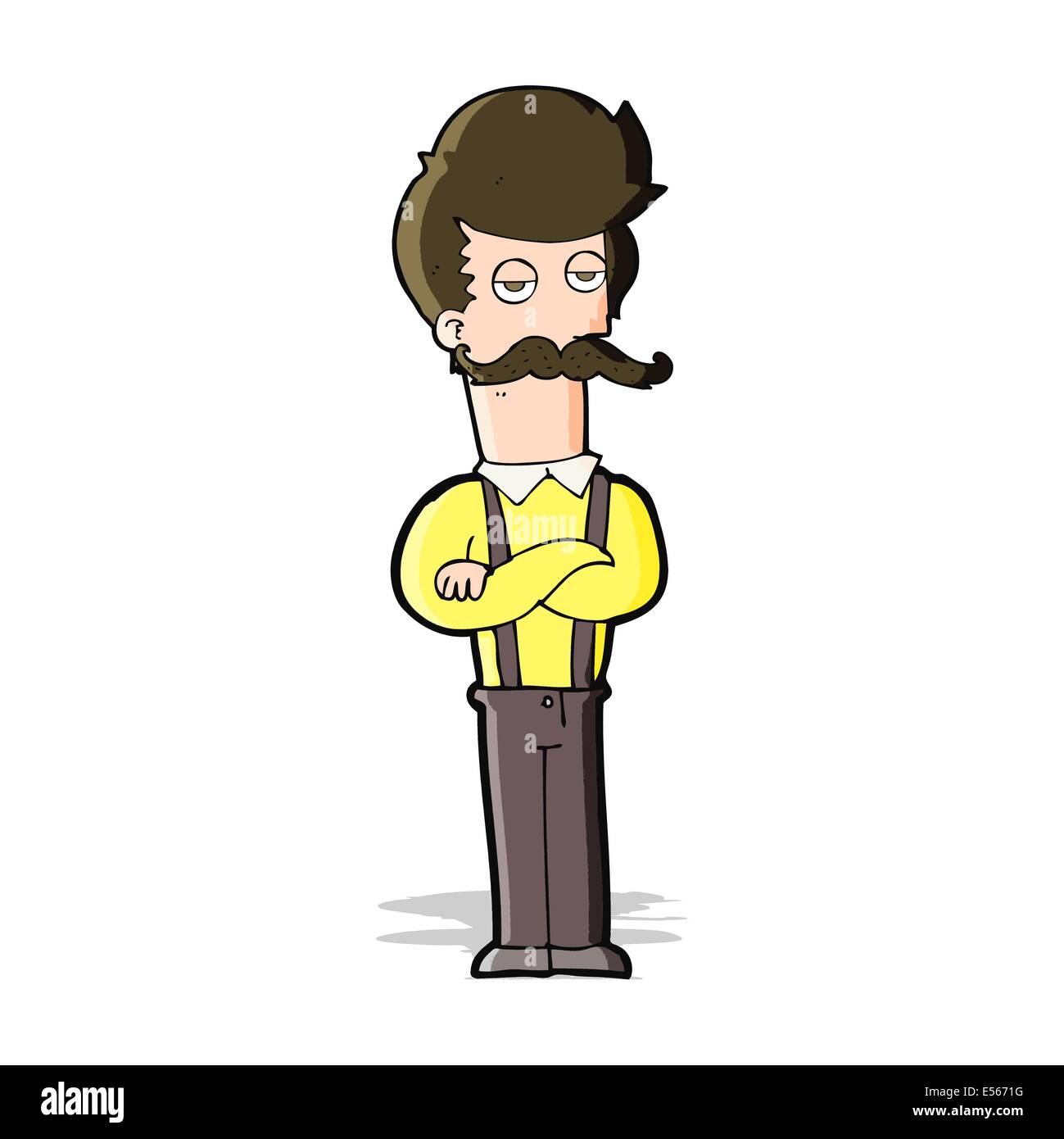 cartoon man with mustache Stock Vector Image & Art - Alamy