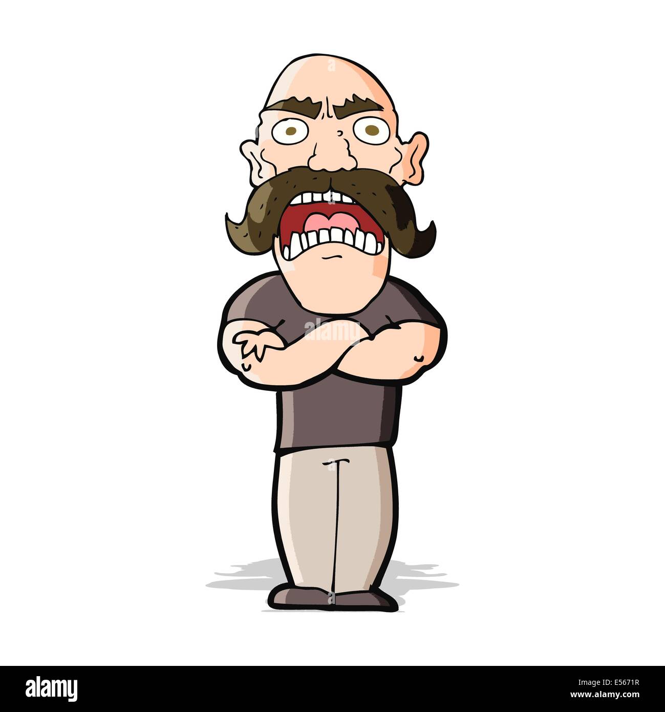 cartoon angry man Stock Vector Image & Art - Alamy