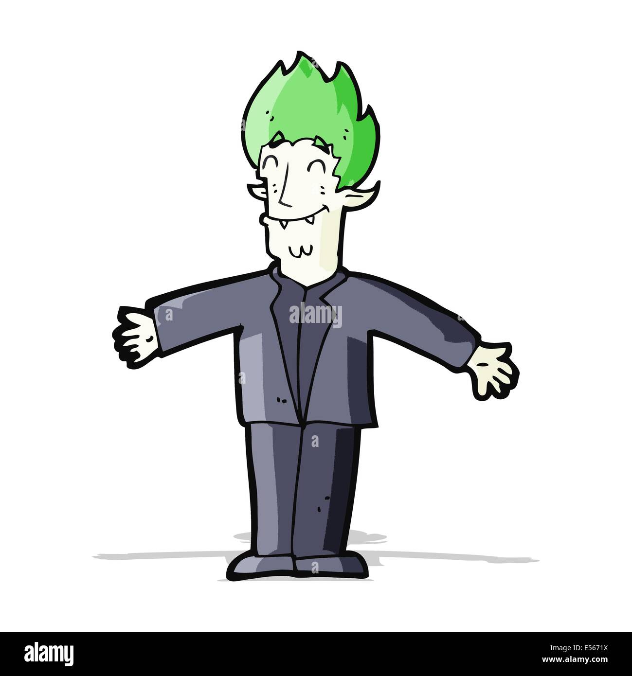 cartoon happy vampire Stock Vector Image & Art - Alamy