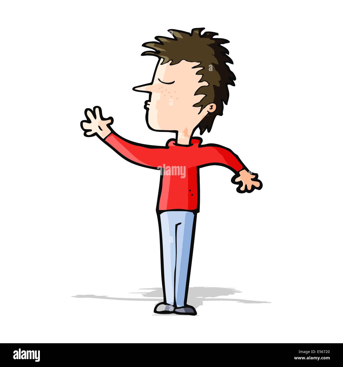 cartoon dismissive man Stock Vector Image & Art - Alamy