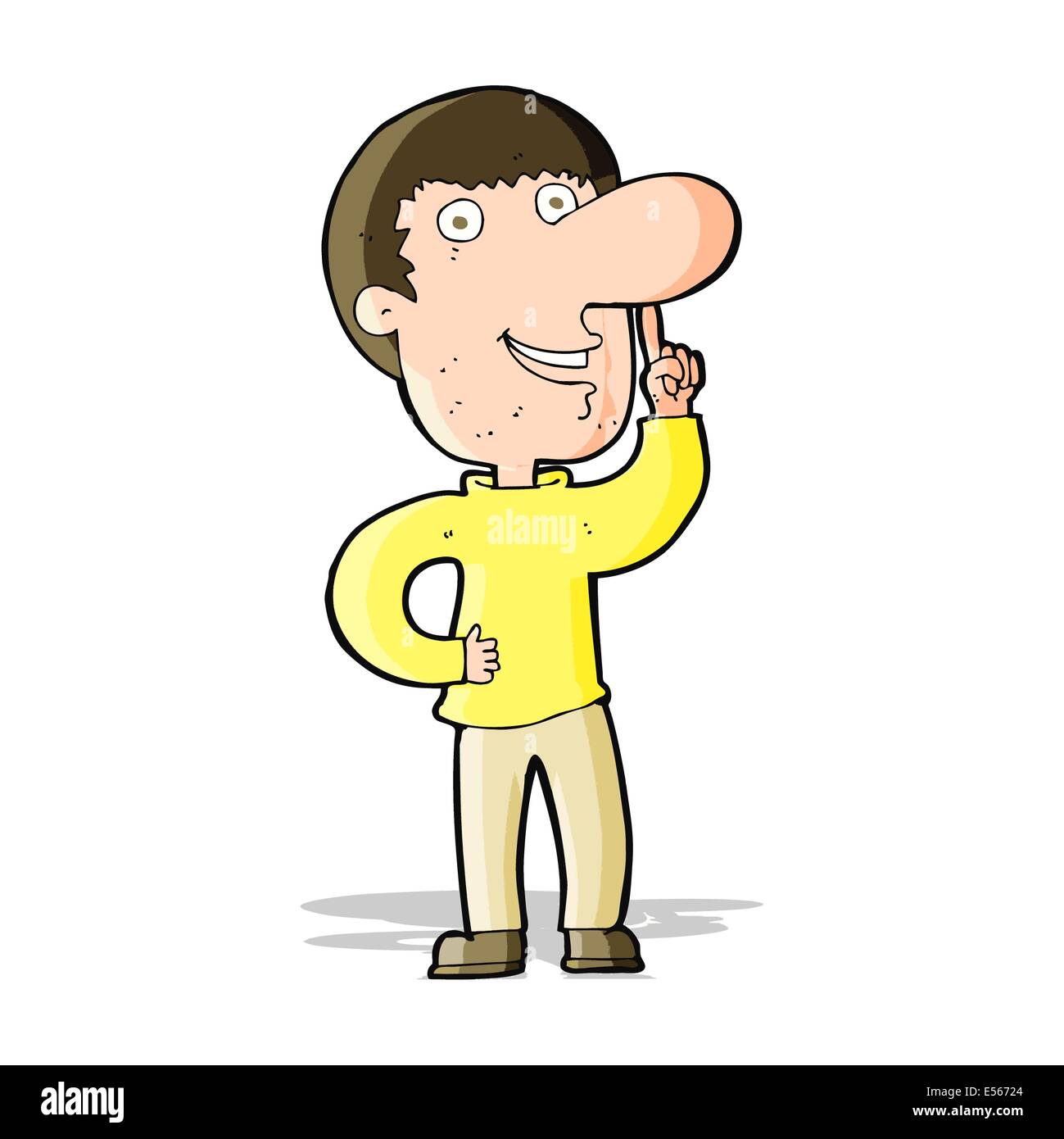 cartoon man with idea Stock Vector Image & Art - Alamy