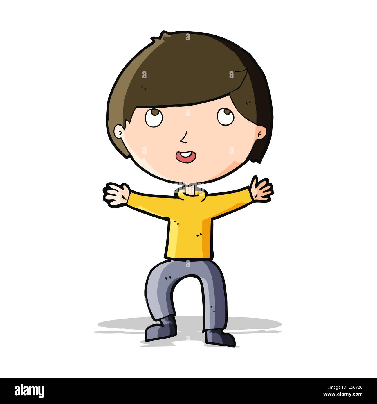 cartoon happy boy Stock Vector Image & Art - Alamy
