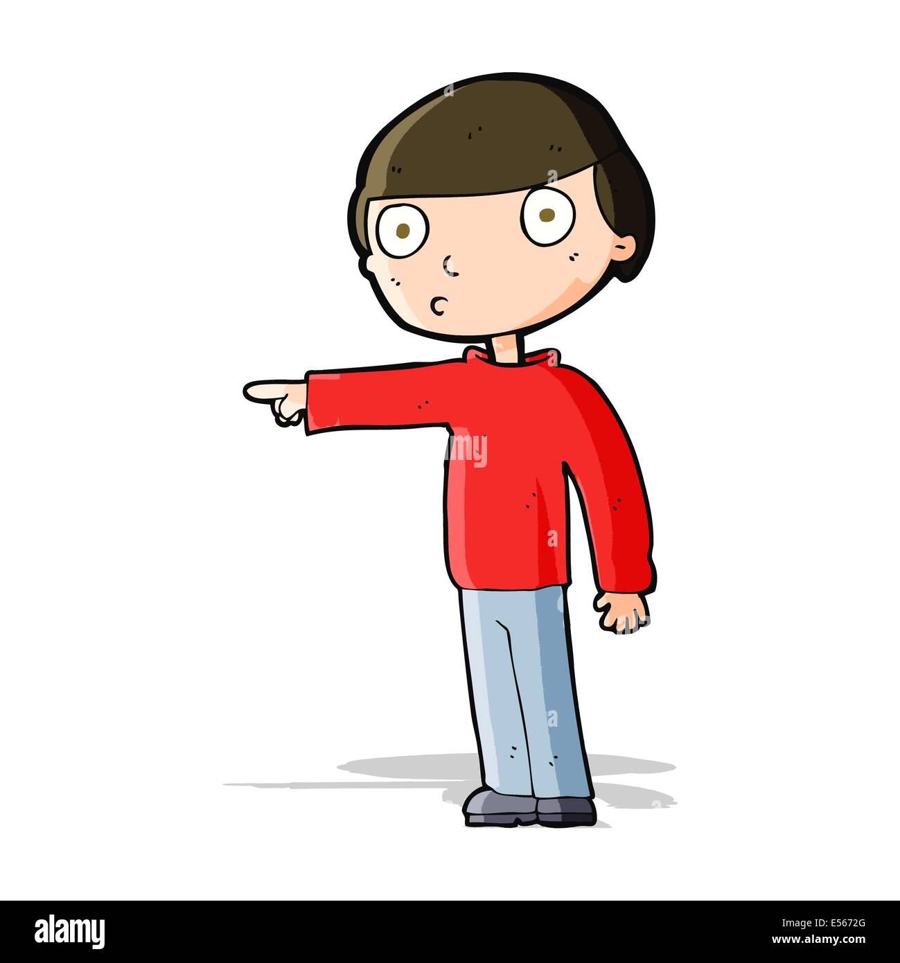 cartoon man pointing Stock Vector Image & Art - Alamy