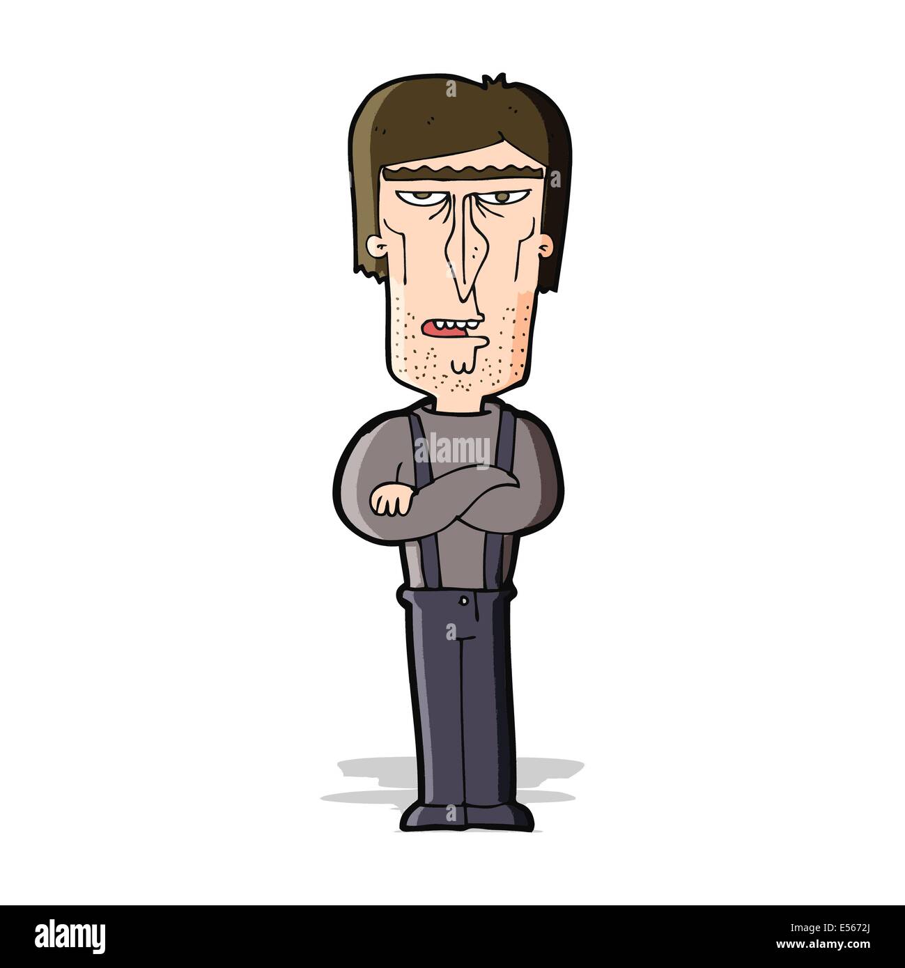 cartoon angry man Stock Vector Image & Art - Alamy