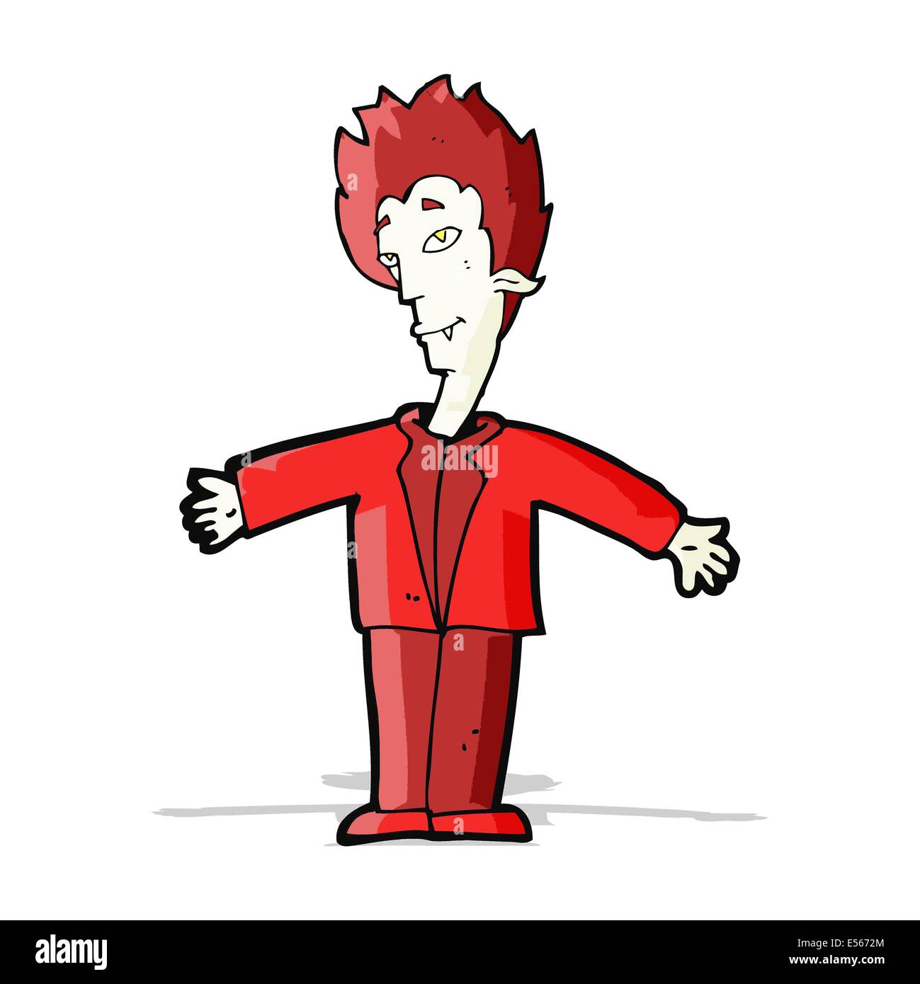 cartoon happy vampire Stock Vector Image & Art - Alamy