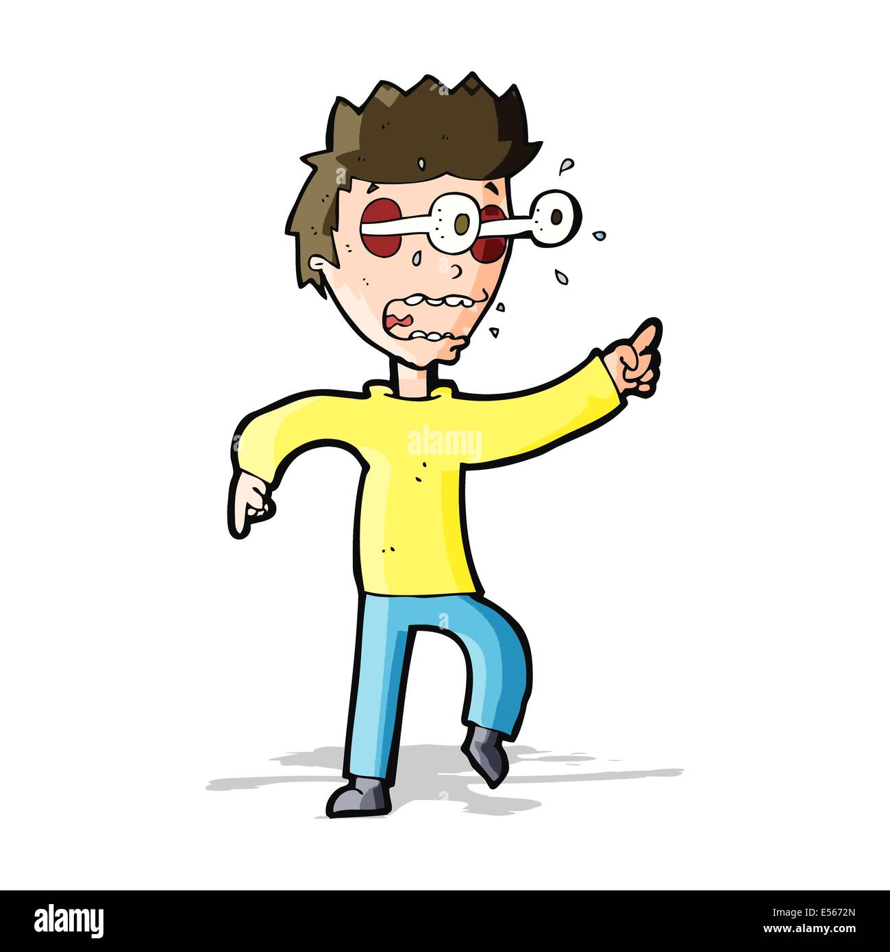 cartoon man with popping out eyes Stock Vector Image & Art - Alamy