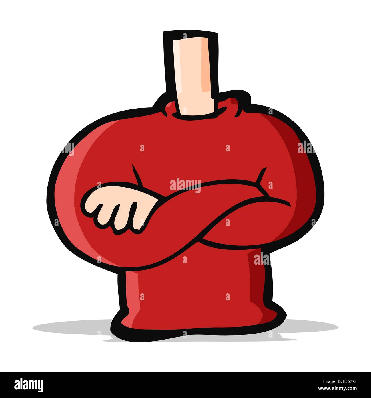 cartoon folded arms body Stock Vector Image & Art - Alamy