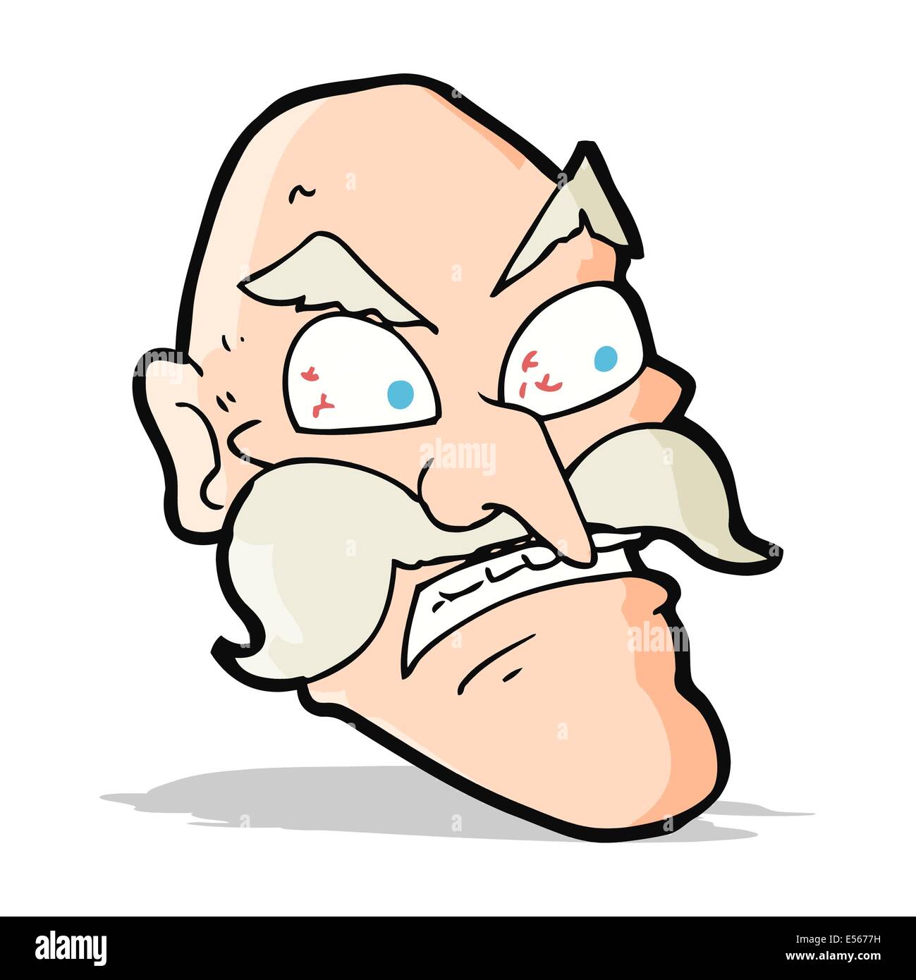 cartoon angry old man Stock Vector Image & Art - Alamy