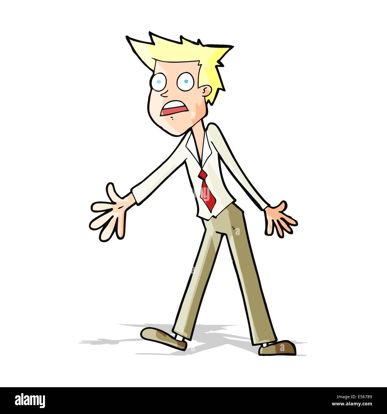 cartoon stressed man Stock Vector Image & Art - Alamy