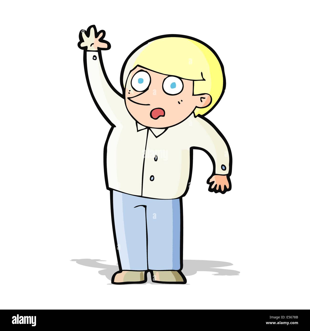 cartoon man asking question Stock Vector Image & Art - Alamy