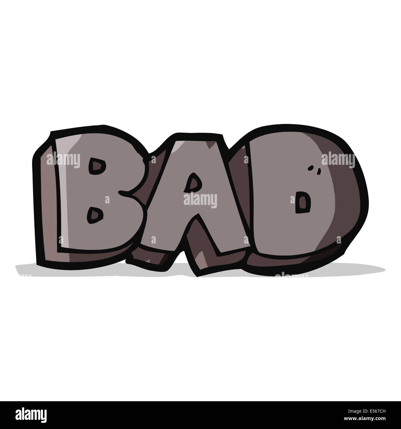 cartoon bad sign Stock Vector Image & Art - Alamy