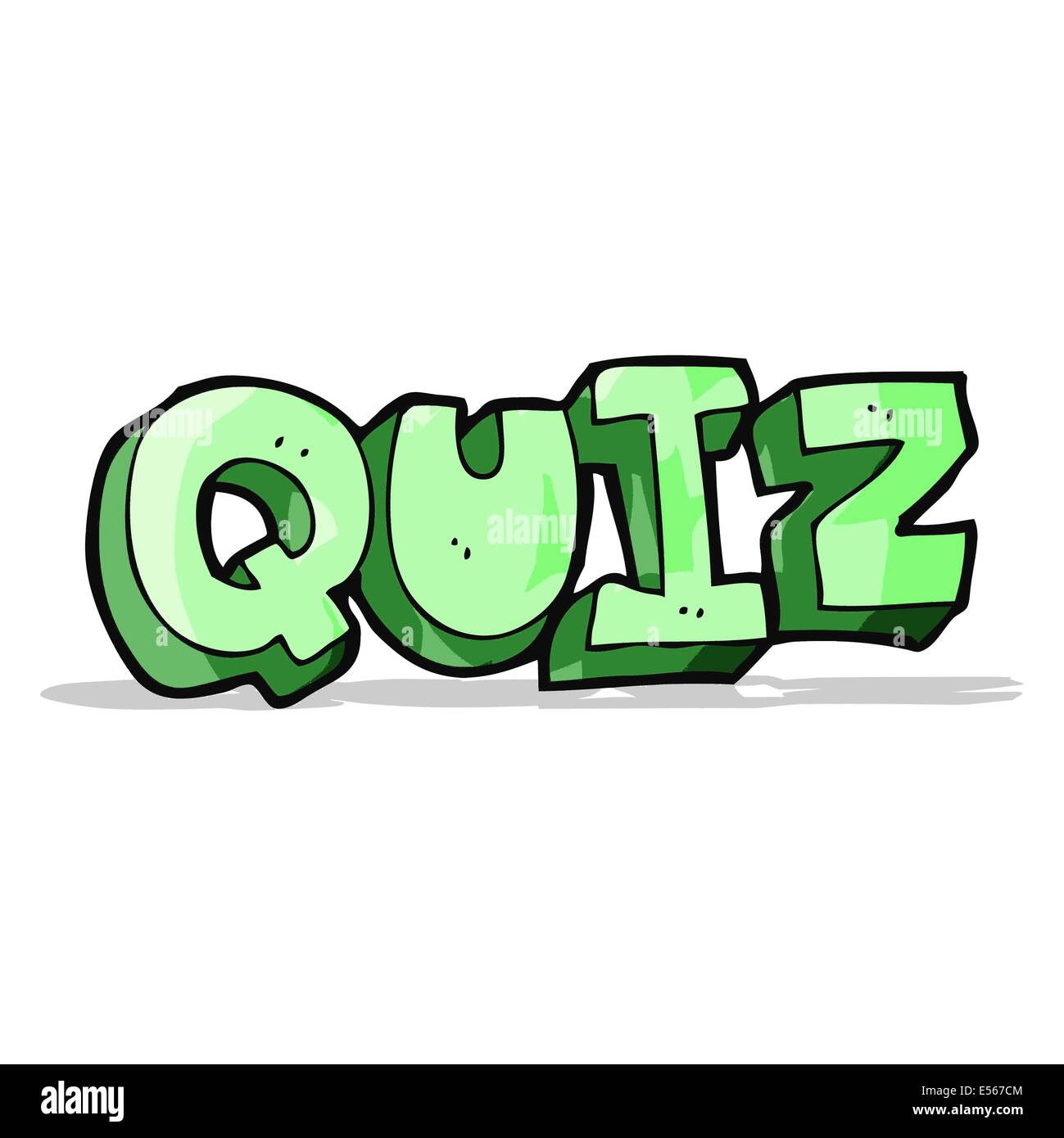 cartoon quiz sign Stock Vector Image & Art - Alamy