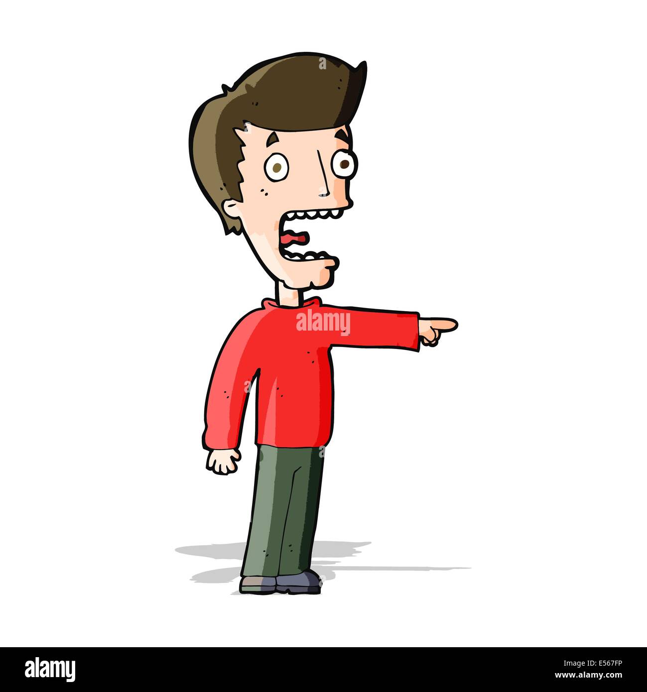 Cartoon terrified man pointing hi-res stock photography and images - Alamy Cartoon terrified man pointing hi-res stock photography and images - Alamy