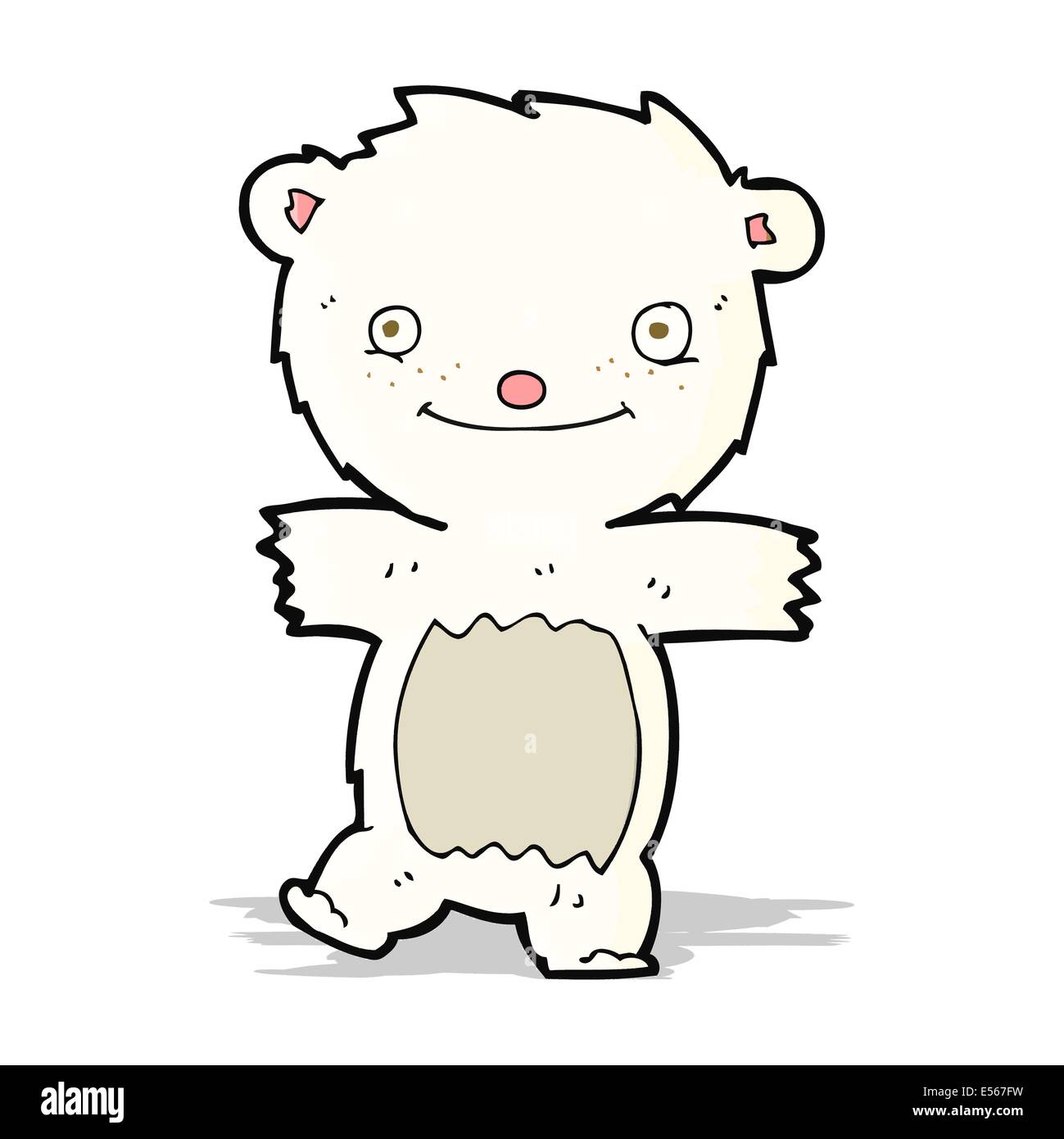 cartoon polar bear cub Stock Vector Image & Art - Alamy