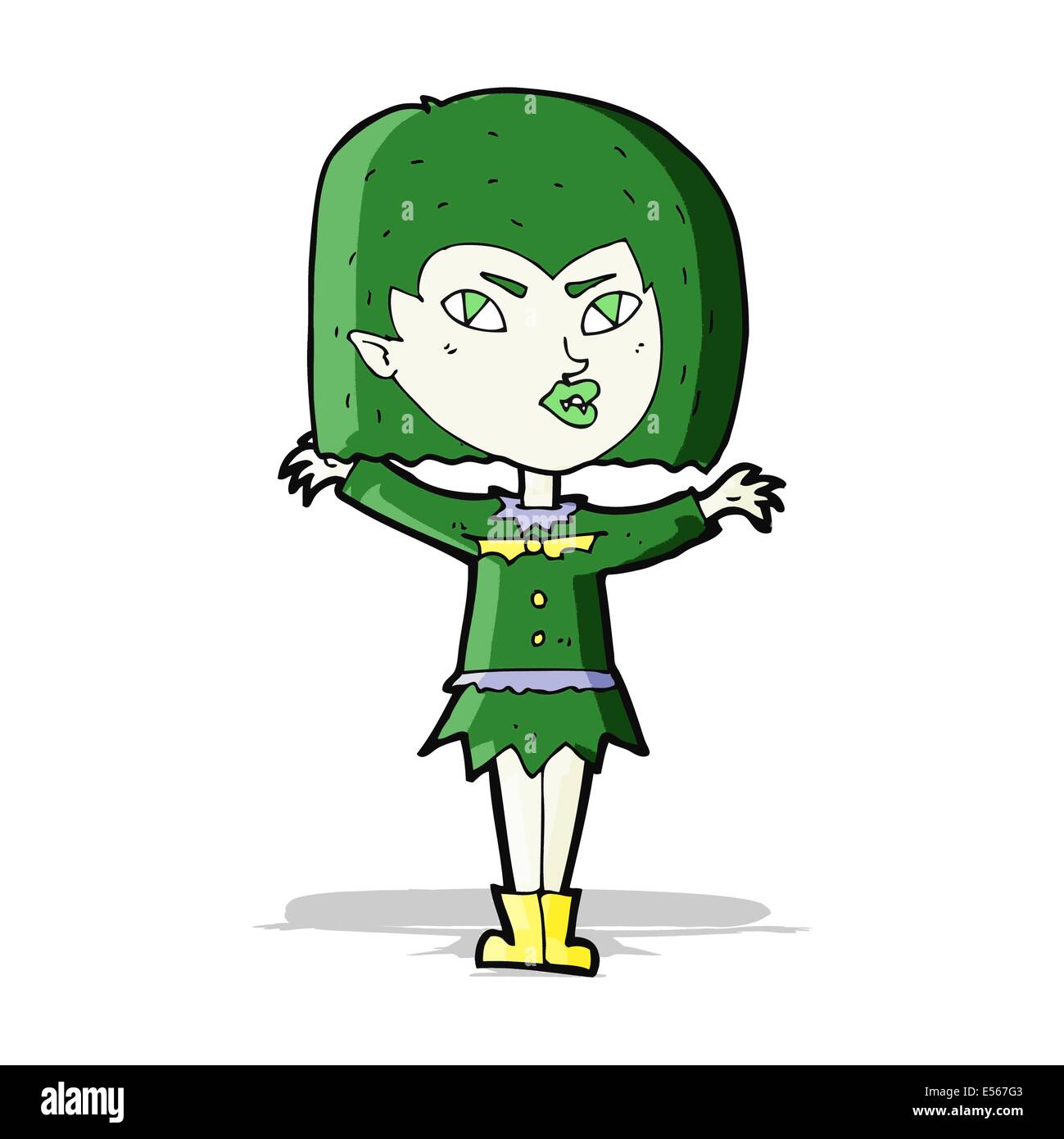 cartoon vampire girl Stock Vector Image & Art - Alamy