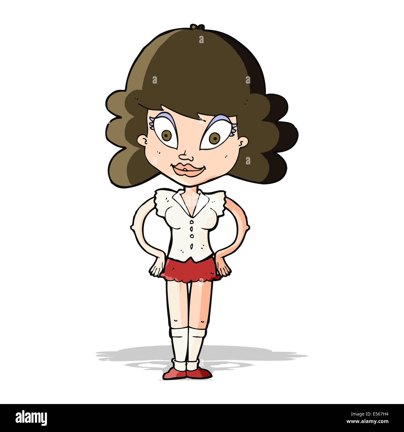 cartoon pretty woman Stock Vector Image & Art - Alamy