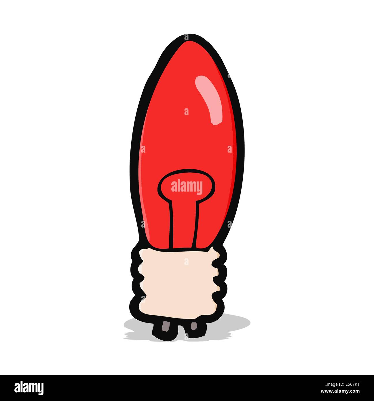 cartoon red light bulb Stock Vector Image & Art - Alamy